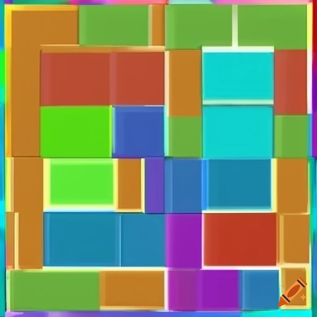 Rainbow block texture 4 on Craiyon