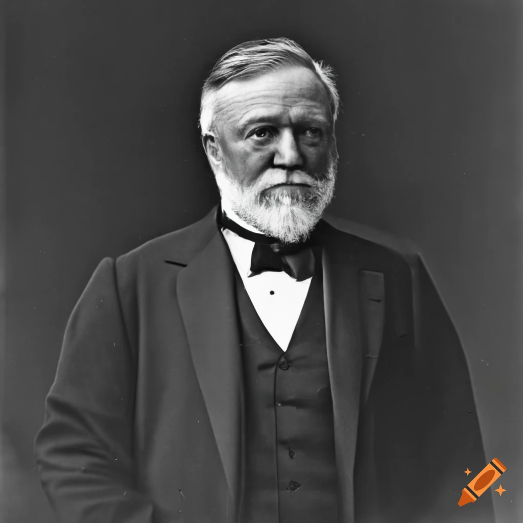 American industrialist andrew carnegie in formal attire on Craiyon
