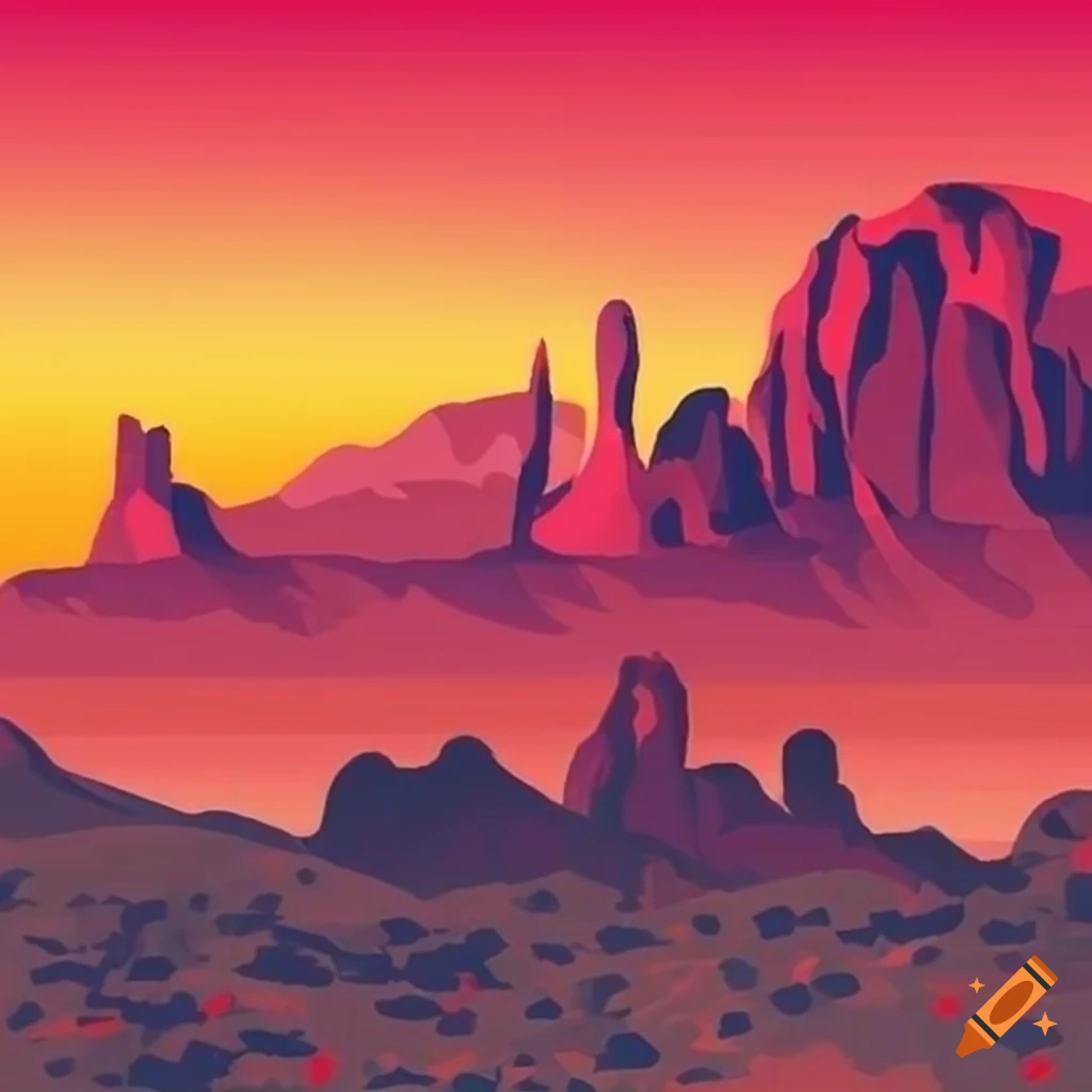 Apache junction superstition mountains and desert landscape with sunset ...