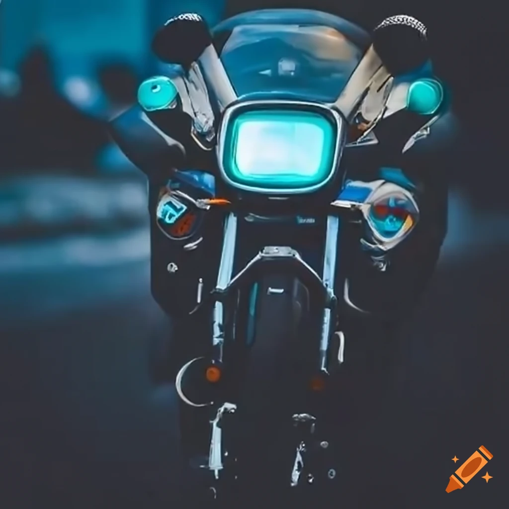 Police motorcycle on Craiyon