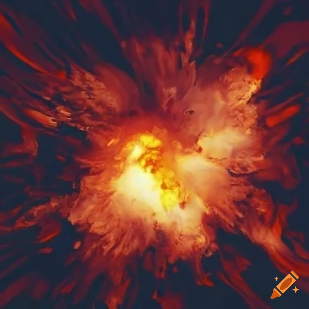 Explosion texture on Craiyon