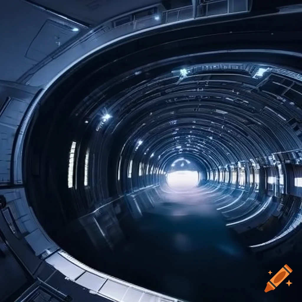 Sci-fi bridge in a spaceship interior on Craiyon