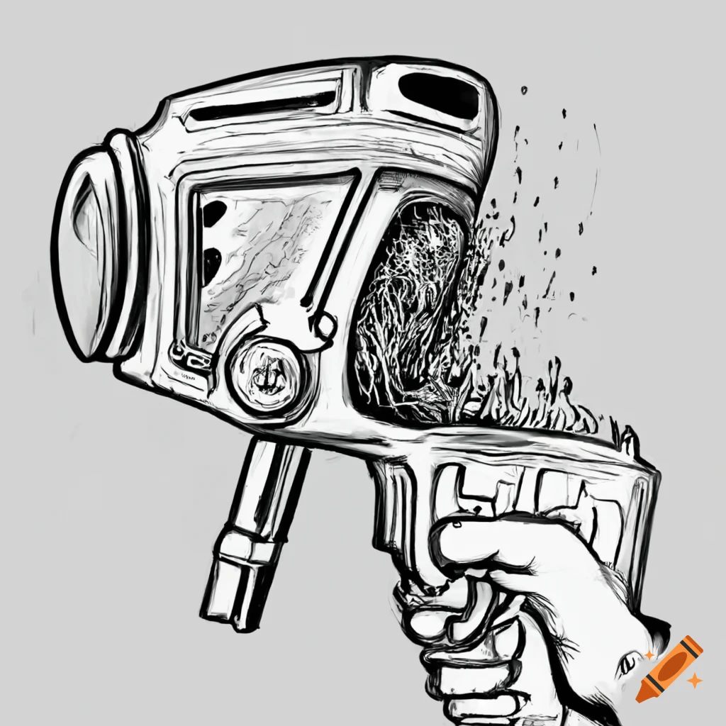 Diesel gas tank pouring in a comic style on Craiyon