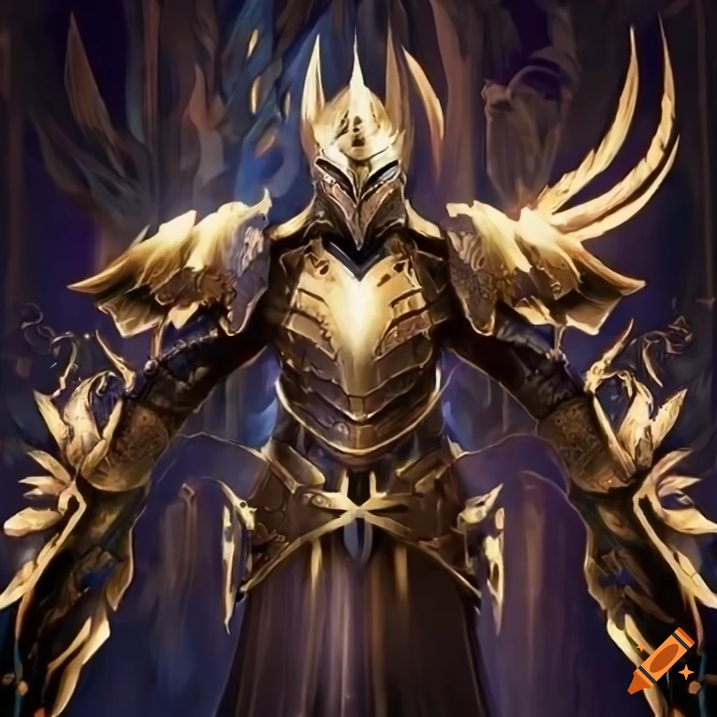 Seraph winged knight on Craiyon