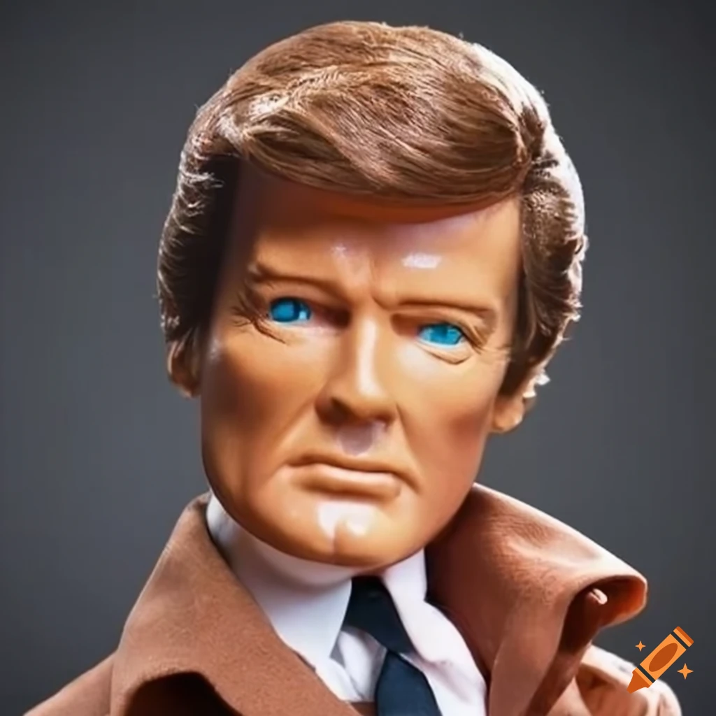 Roger moore doll on Craiyon