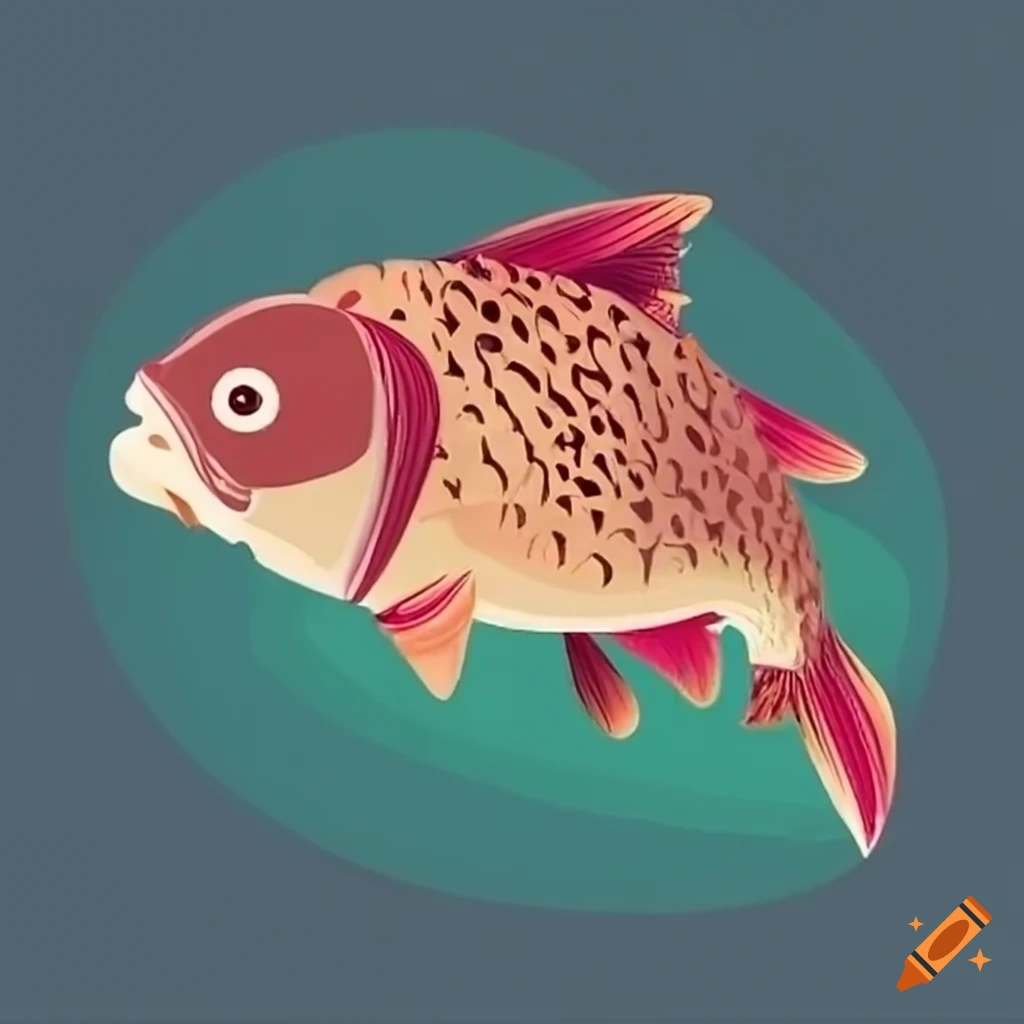 7 pound carp fish on Craiyon