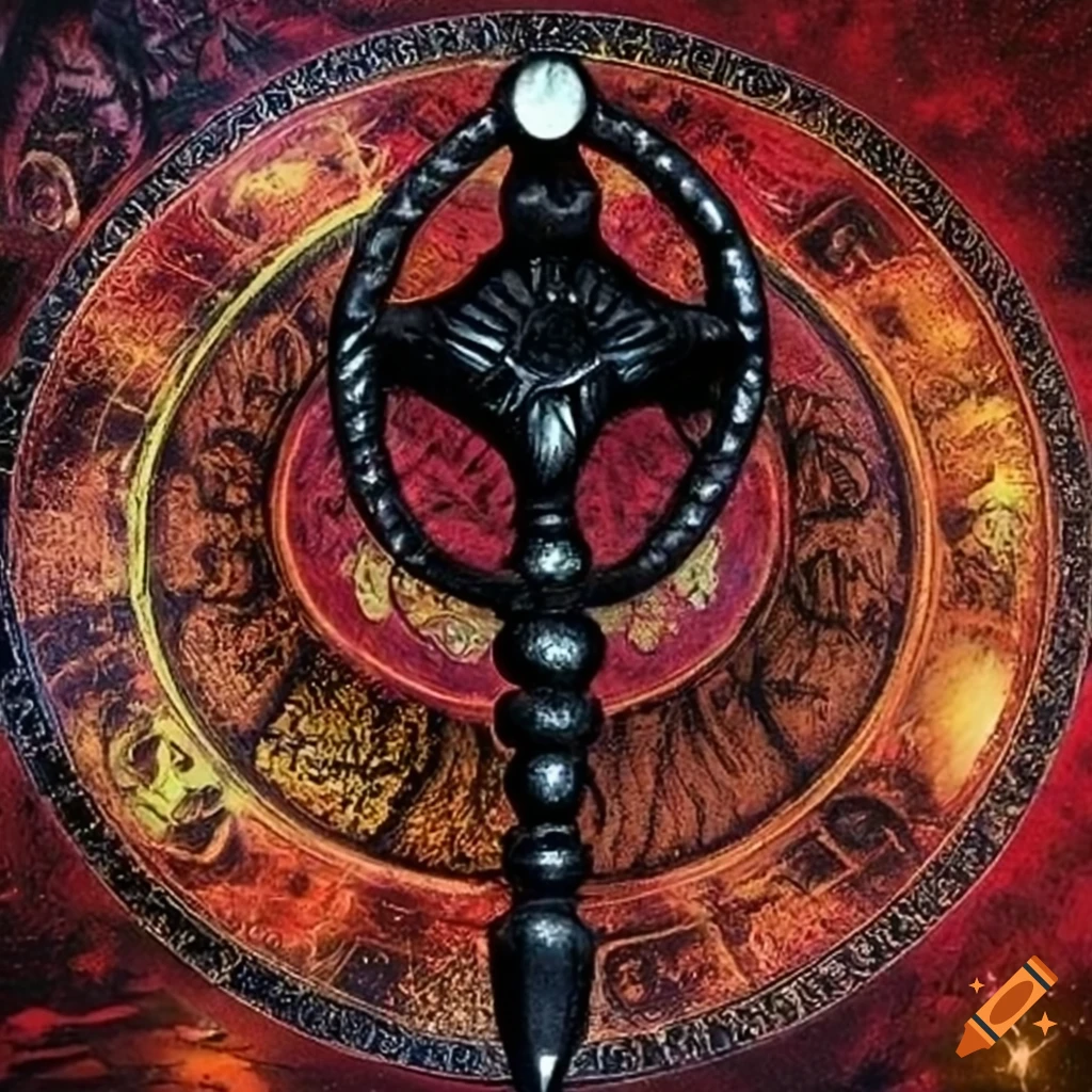 Witch's mystical alchemical divination tool on Craiyon