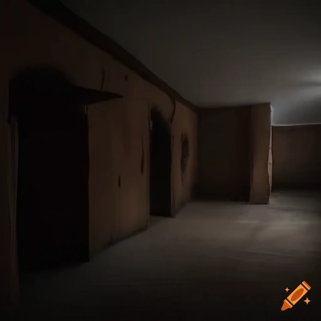 Scary liminal space on Craiyon