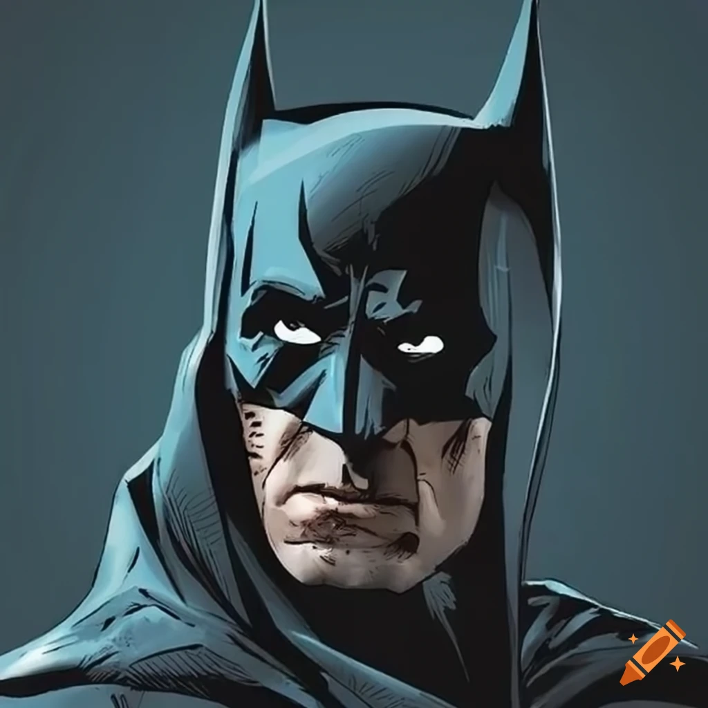 Batman looking up on Craiyon