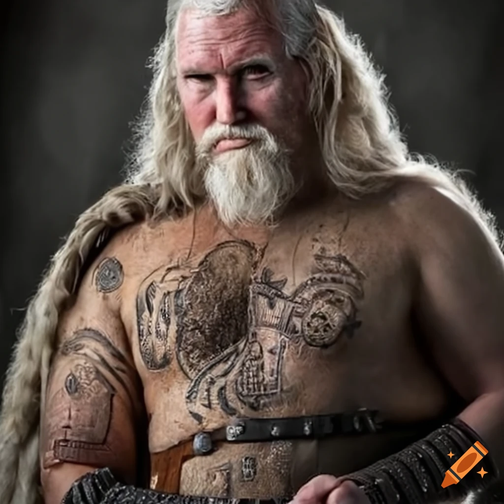 Mike pence portrayed as a viking warrior on Craiyon