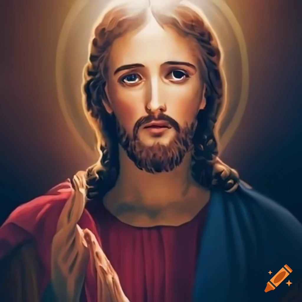 Religious depiction of jesus on Craiyon