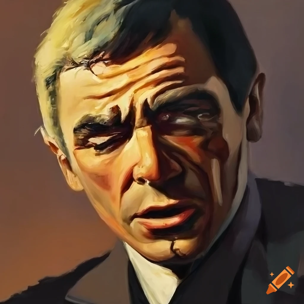 Masterful oil painting with a vintage 007 graphic novel vibe on Craiyon