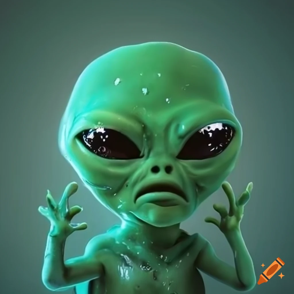 Slime alien inspired by the 90s on Craiyon