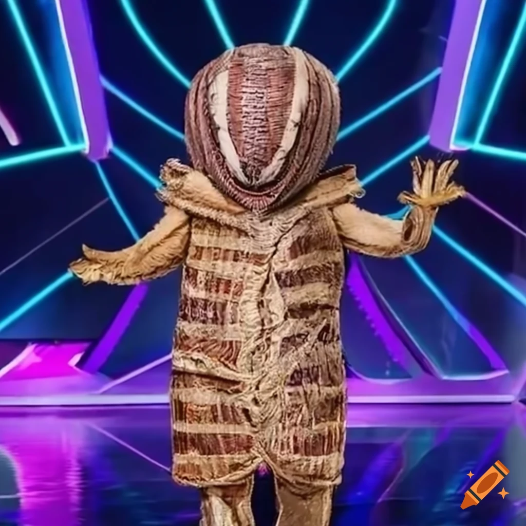 Mokele-mbembe costume on a tv show on Craiyon