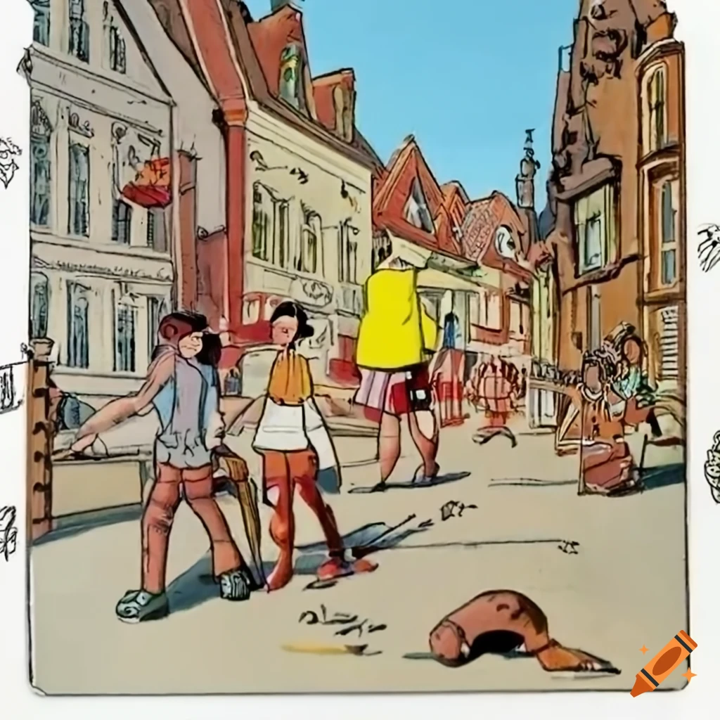Suske en wiske cartoon by willy vandersteen in high definition on Craiyon