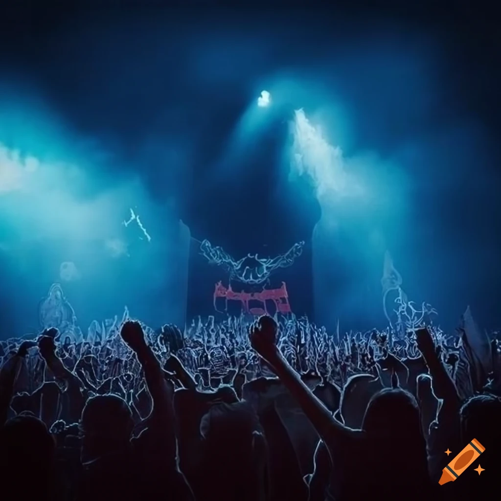 Heavy metal festival poster on Craiyon