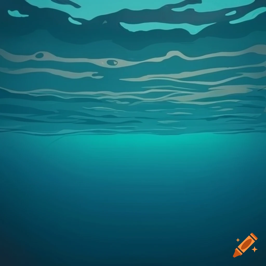 Minimalist ocean-themed slide background on Craiyon