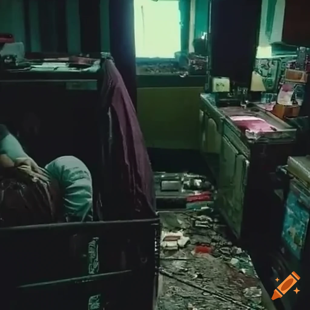 Poor cyberpunk people in vhs footage on Craiyon