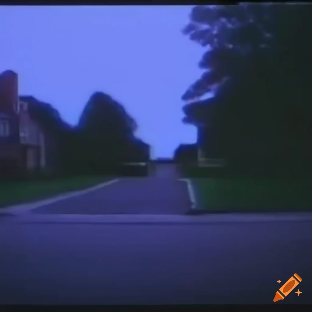 Suburban neighborhood in a liminal space captured in 4k with a ...
