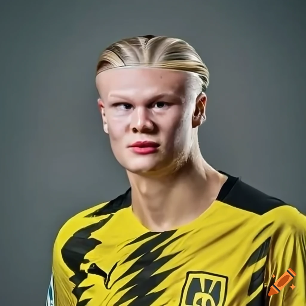 Erling haaland smiling on Craiyon