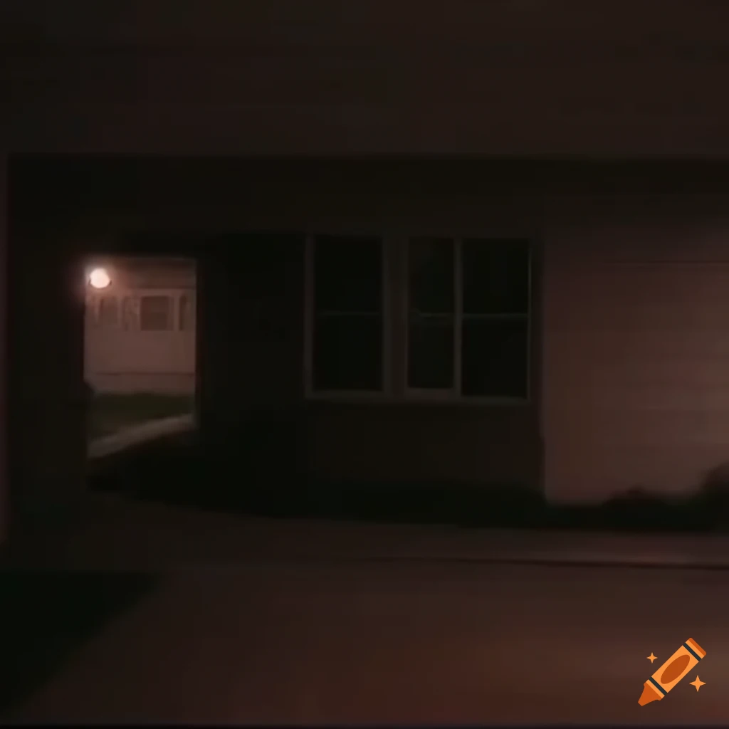 Suburban neighborhood in liminal space with a weirdcore aesthetic on ...