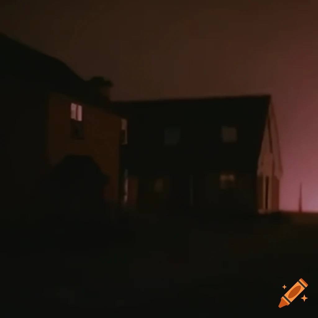 80s vhs footage of a suburban neighborhood with liminal space vibes on ...