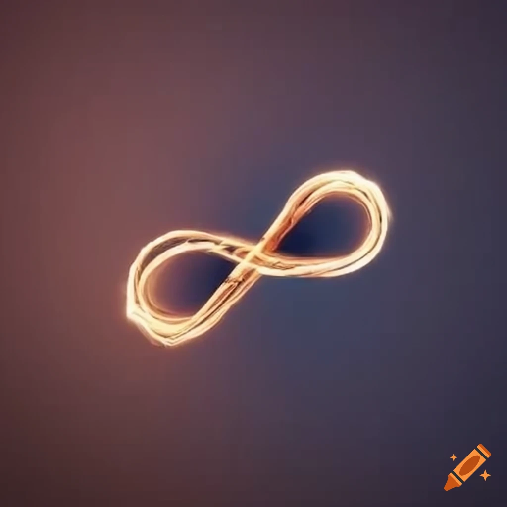 Infinity logo made of thread on Craiyon