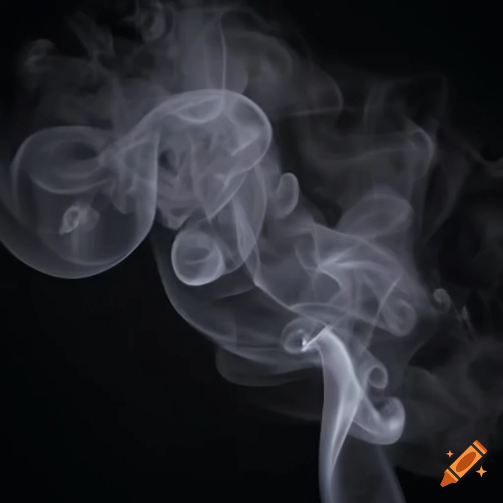 Smoke on transparent background on Craiyon