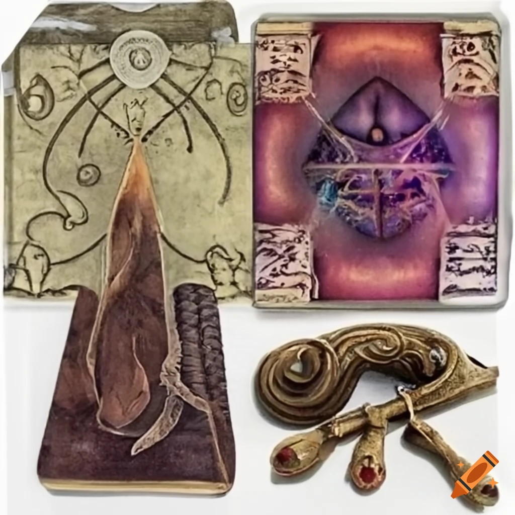 Witch's mystical alchemical divination tool on Craiyon