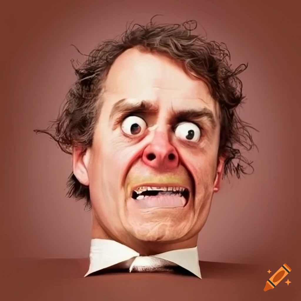 Disoriented man in a humorous situation on Craiyon