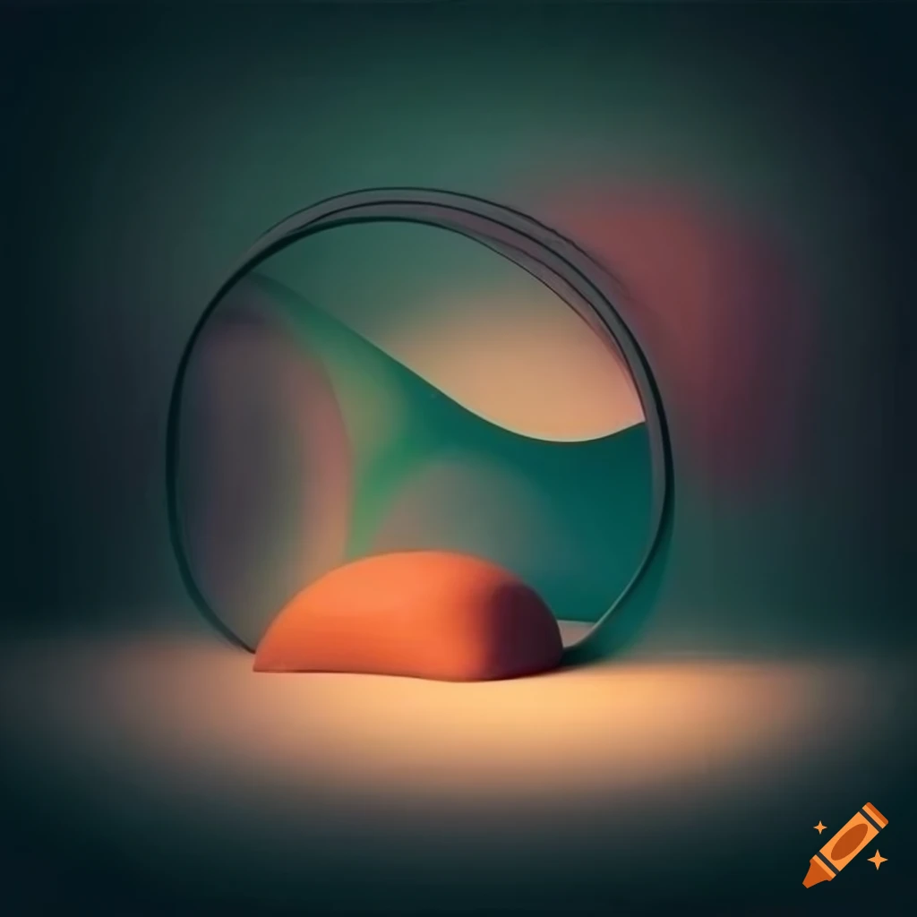 Surrealist landscape with random objects in a unique design on Craiyon