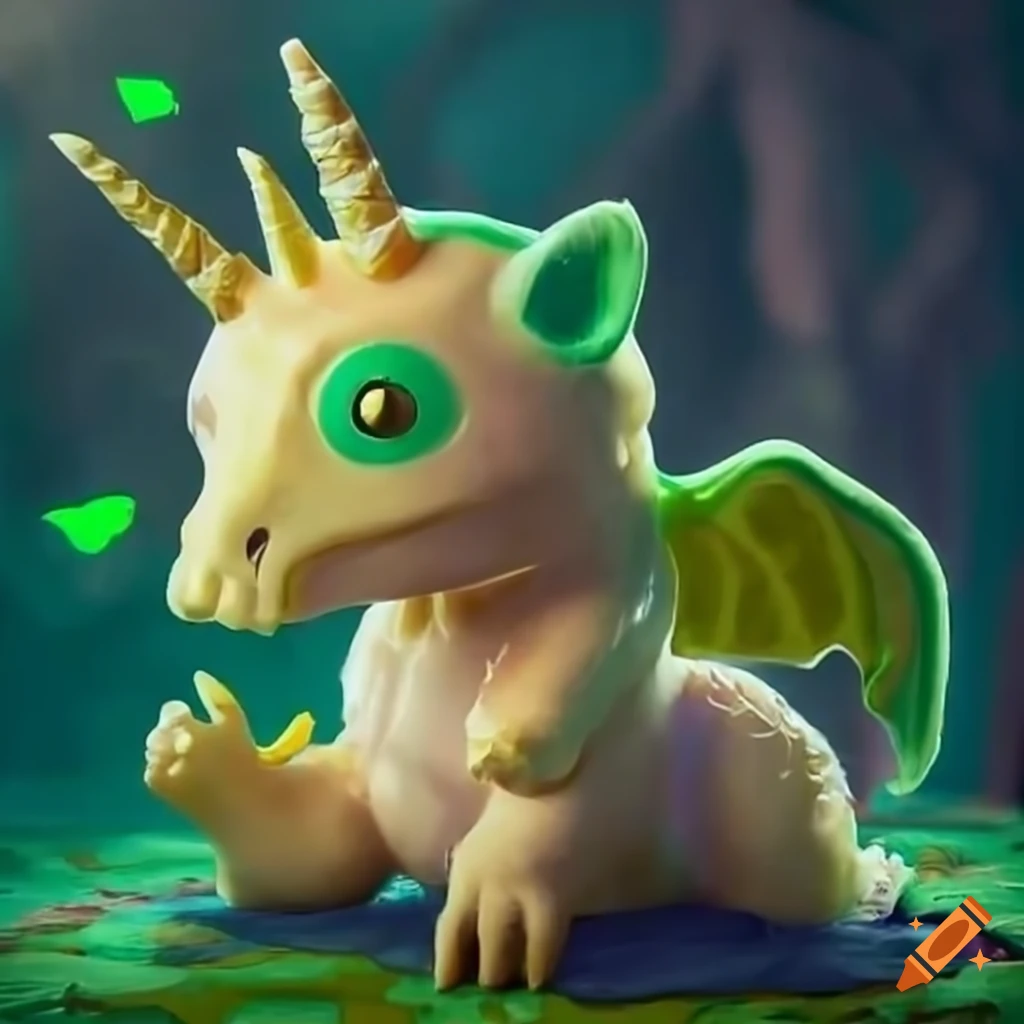 Mythical creatures and a mutant omega mart lemon fruit monster in a ...