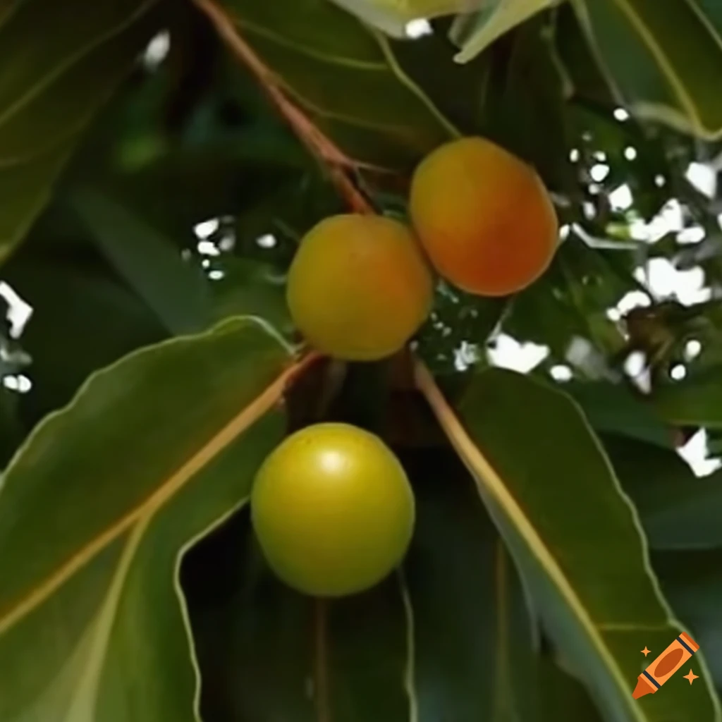 Fruit hanging from a star trek tree on Craiyon