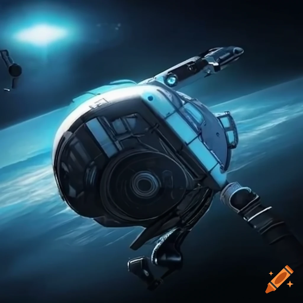 Futuristic time travel machine on Craiyon