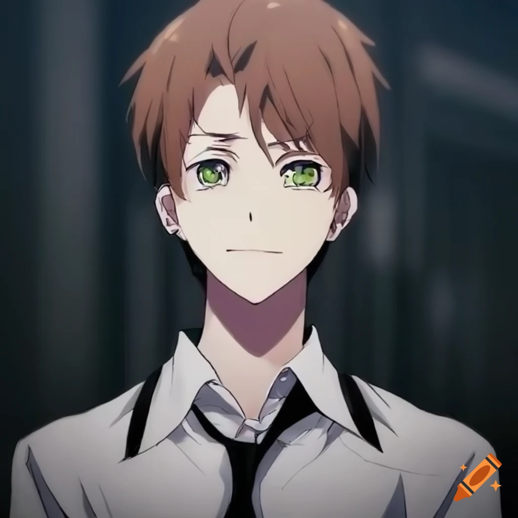 College anime boy character on Craiyon