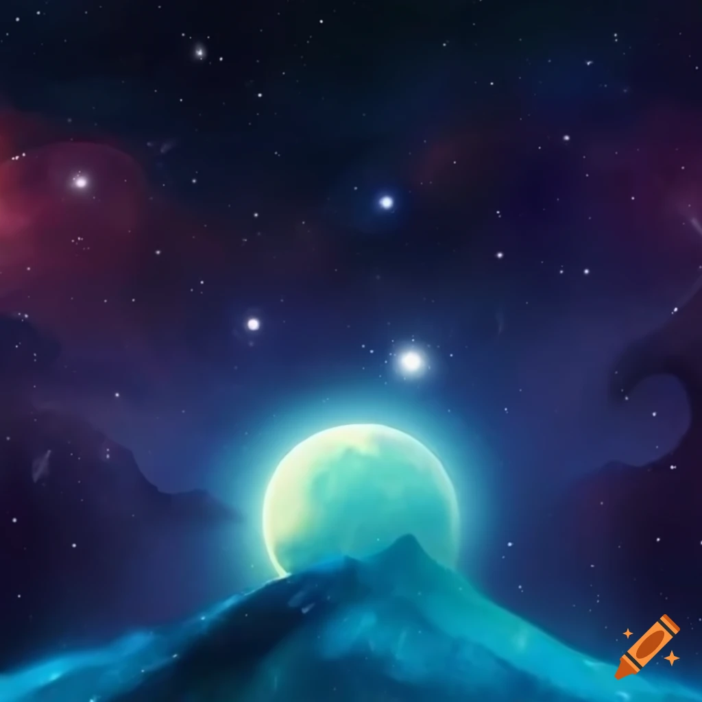 Fantasy universe background on Craiyon