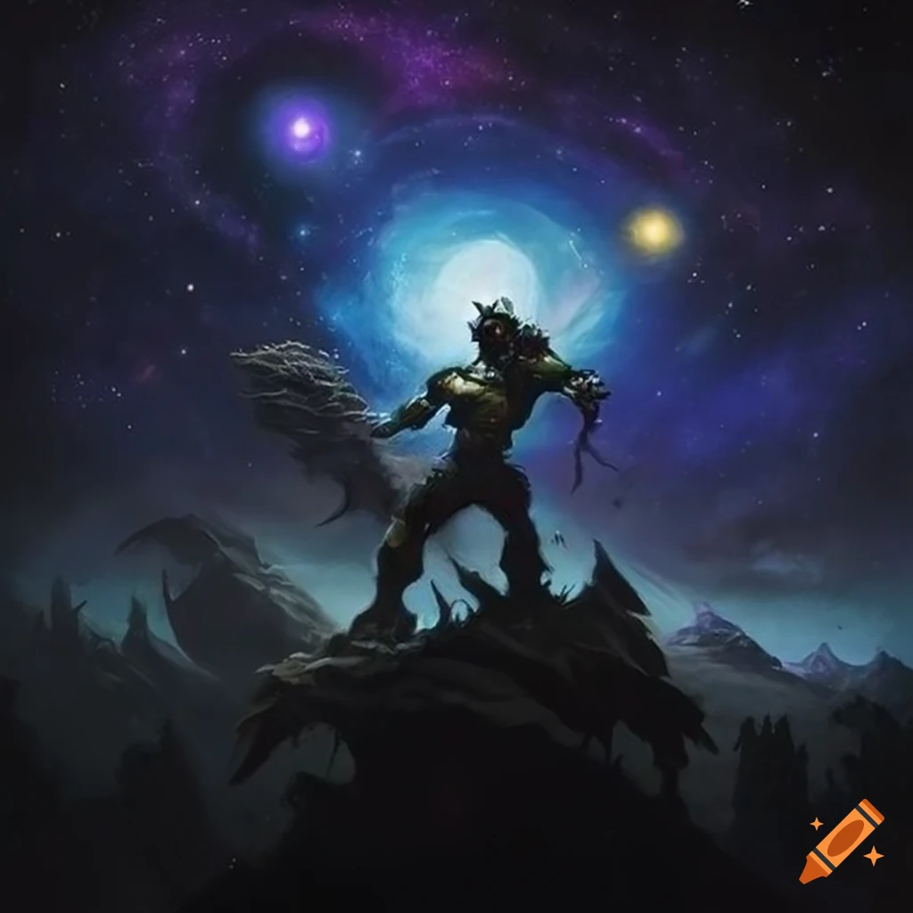 Frazetta-inspired painting of a dark fantasy scene with a vampire in ...