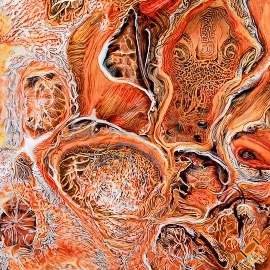 Regenerative linework with mercurial and intricate details on Craiyon