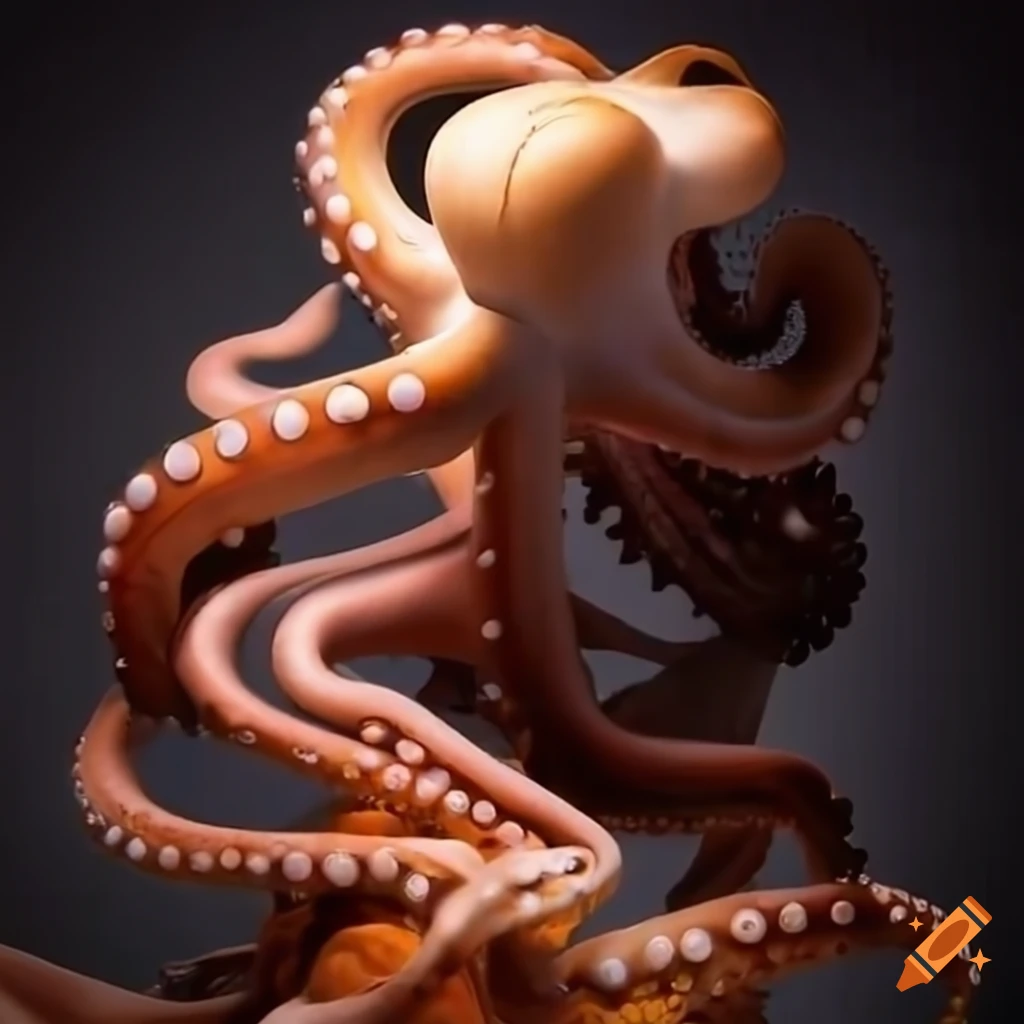 Nihon Buyo Traditional Dance with an octopus dancing on Craiyon