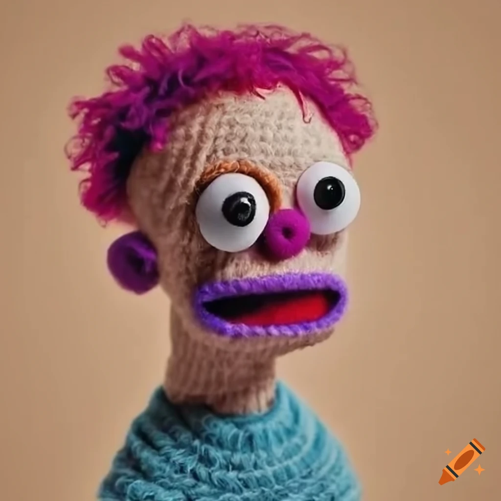 Randall weems portrayed as an evil woolen puppet on Craiyon