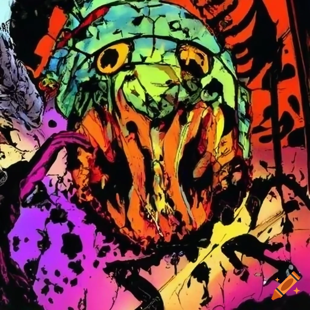 Bullet hell insect on Craiyon