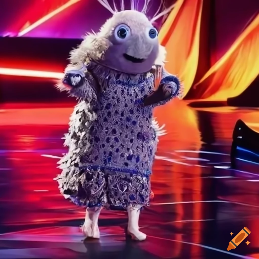 Bunyip costume from the masked singer on Craiyon