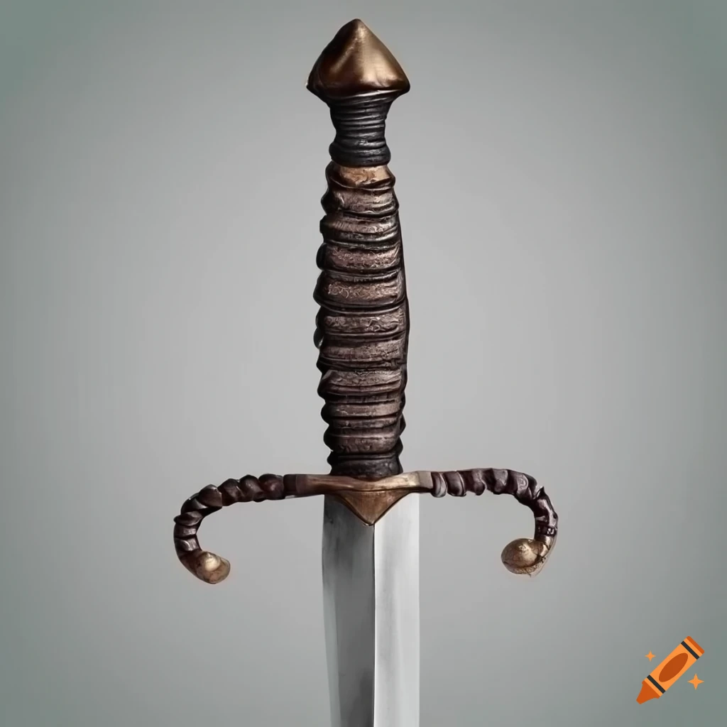 Sword and parrying dagger crafted from beautiful steel on Craiyon