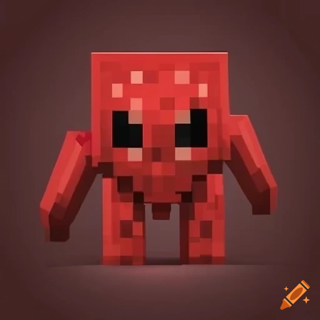 Red minecraft monster on Craiyon