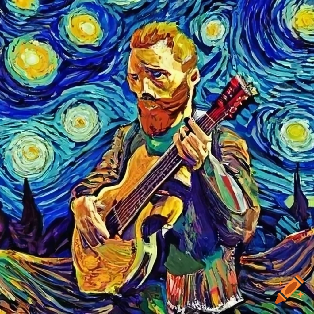 Rock concert in the style of van gogh on Craiyon