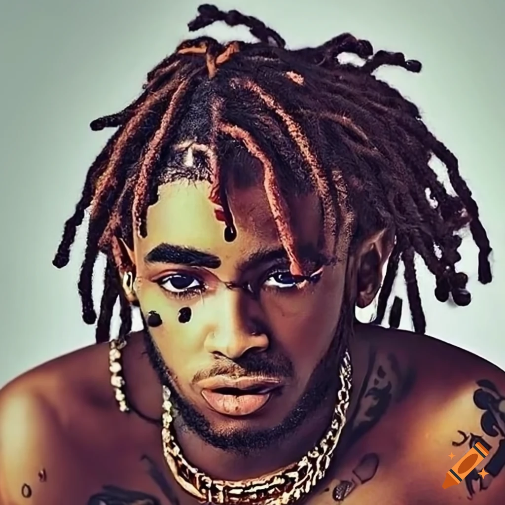 Black rapper with dreadlocks and sunglasses on Craiyon