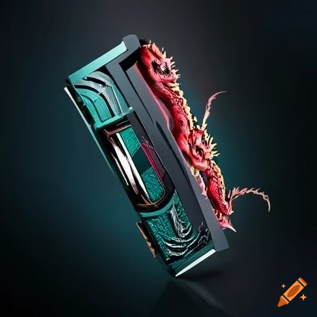 Detailed msi graphics card with oriental dragon motifs on Craiyon