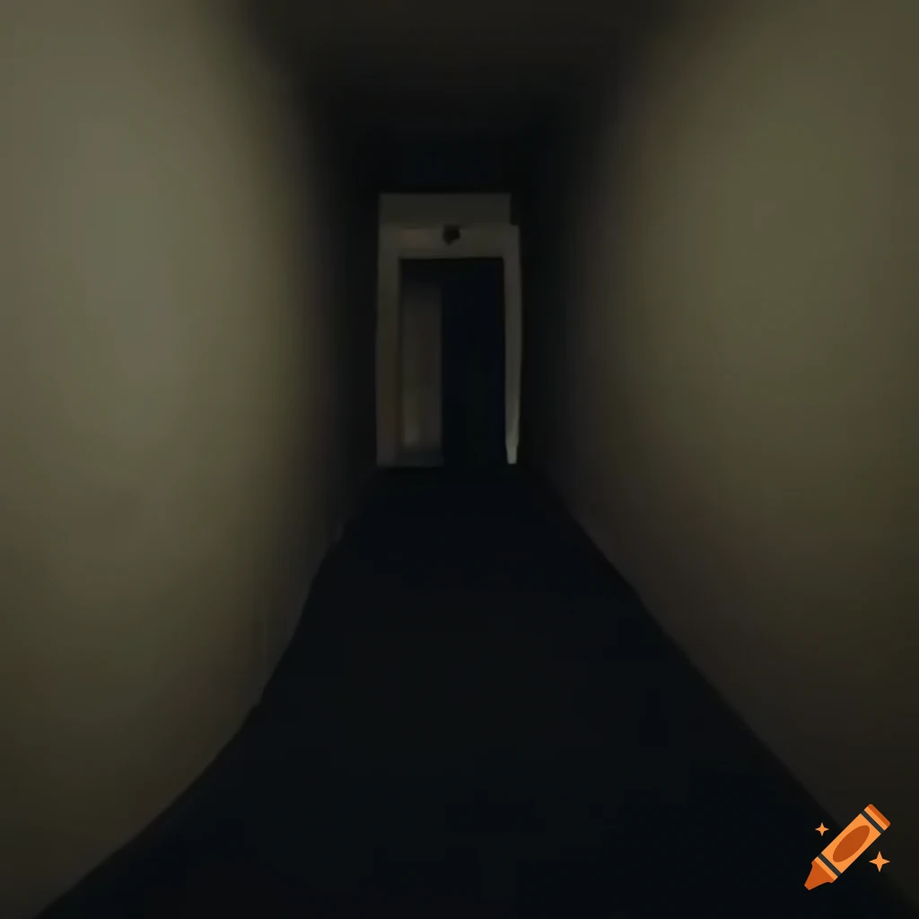 Liminal space inside a house with creepy and odd shaped room on Craiyon