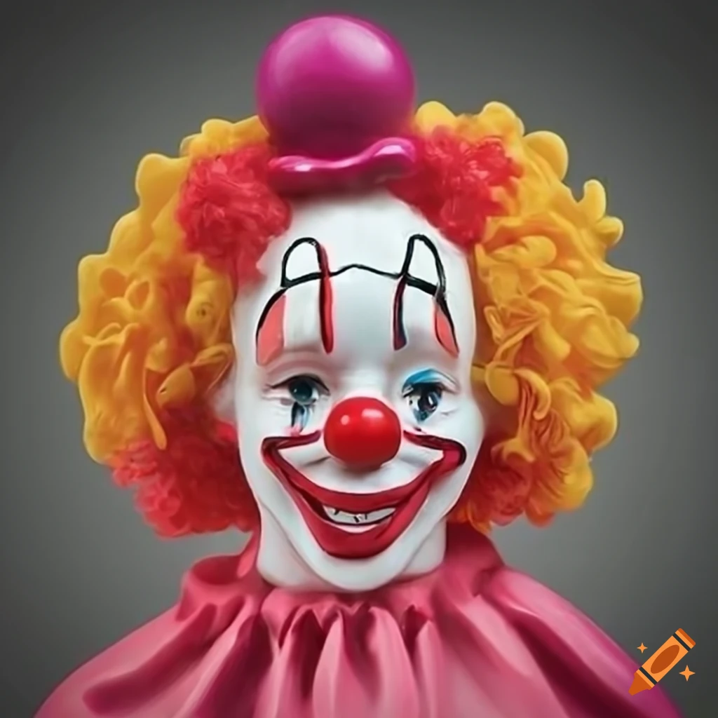 Rubber clown smile on Craiyon