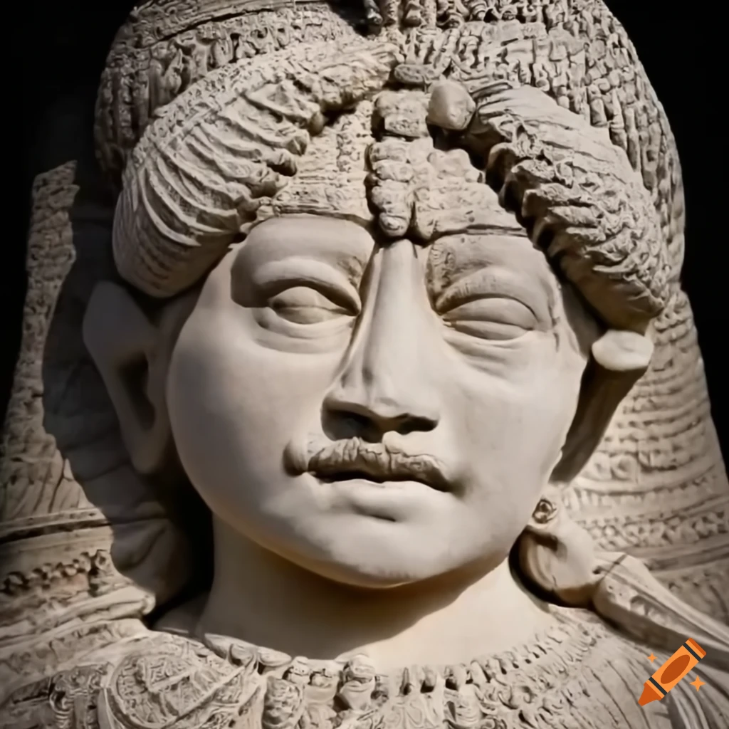 Ashoka the great emperor on Craiyon